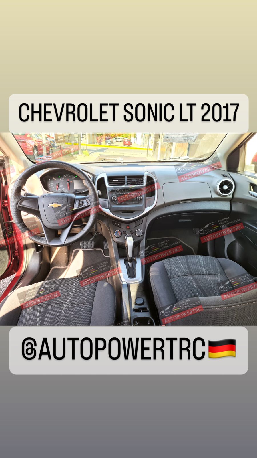 CHEVROLET SONIC LT 2017 – AutoPowerTRC